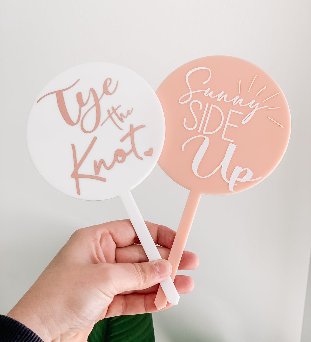 CUSTOM ACRYLIC CAKE TOPPERS - VARIETY – Labelist Co.